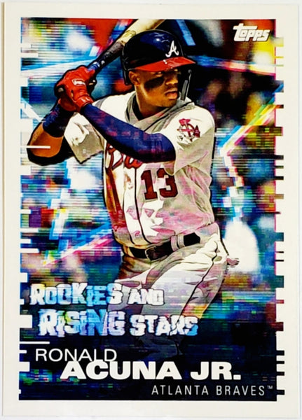 Ronald Acuna Jr Rookies And Rising Stars 2019 Topps Sticker #216, ROY ...
