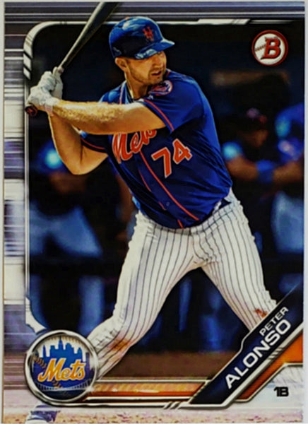 Pete Alonso Rookie 2019 Bowman Prospects #BP-127 Mets, ROY, Polar Bear ...