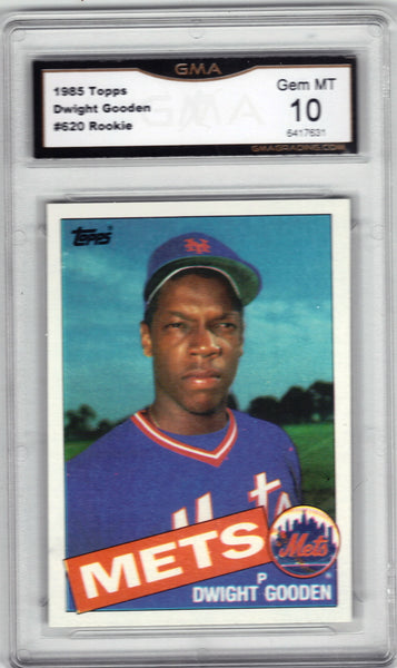 Graded 10 Dwight Gooden Rookie 1985 Topps #620 ROY, New York Mets, Doc ...