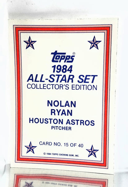 Nolan Ryan Glossy All-Star 1984 Topps Exclusive Mail-In Redemption #15 ...