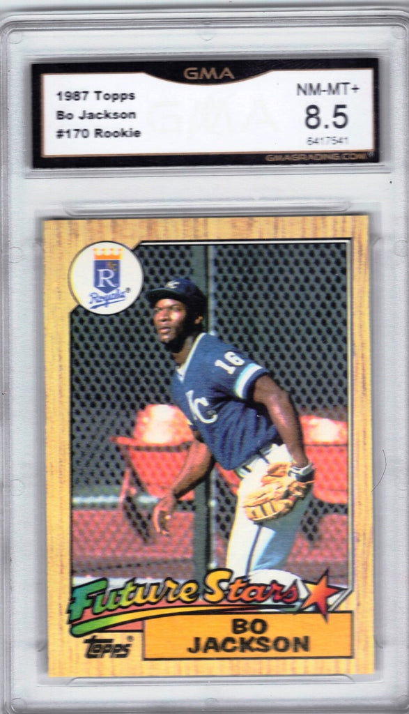 Graded 8.5 Bo Jackson Rookie 1987 Topps #170 Future Stars, Royals ...