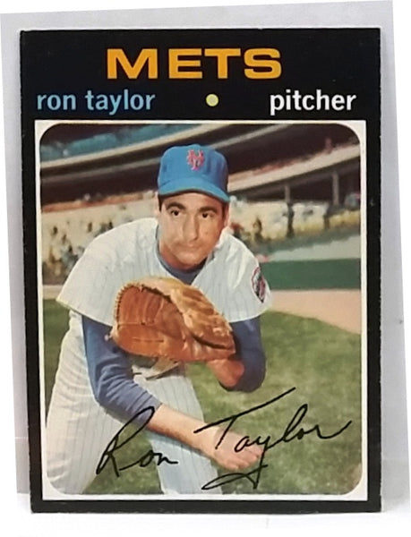 ULTRA RARE 1971 Topps #687 Short Print (SP) Ron Taylor, Pitcher, Mets ...