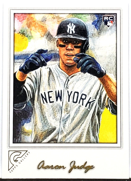Aaron Judge Rookie 2017 Topps Gallery #117, Yankees ROY, "All Rise ...