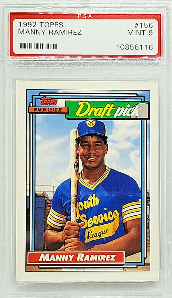 Manny Ramirez 1992 Topps Autographed Rookie Card Psa