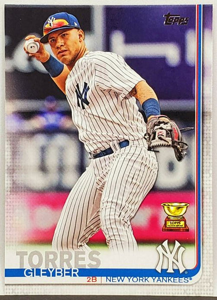 Gleyber Torres Rookie Cup Trophy! 2019 Topps #7 New York Yankees, Hot ...